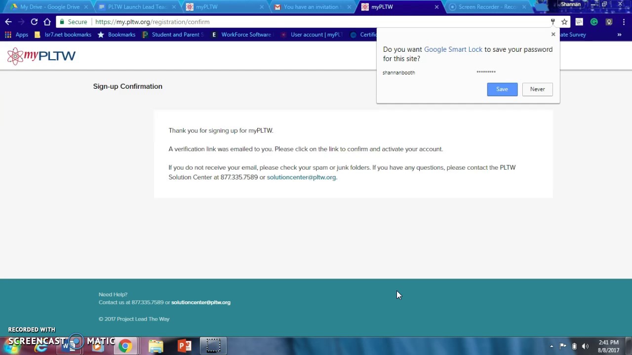 How to Create a myPLTW Account