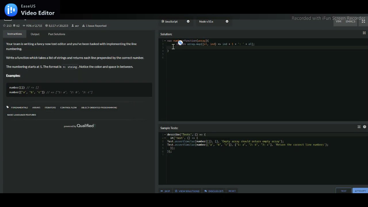 Testing 1-2-3 - CODEWARS - 7Kyu - (JavaScript)