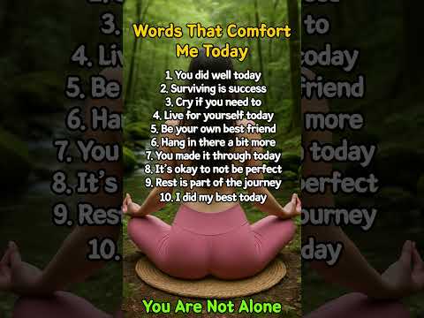 Words That Comfort Me Today #healing #motivation #good #quotes