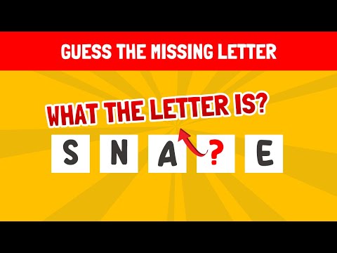 How smart you are to guess this missing Letter? - Guess Word from 5 Letters