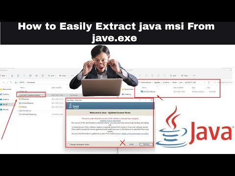 Solved - How to Extract Java msi From Java exe | How to convert Java.exe to Java.msi File