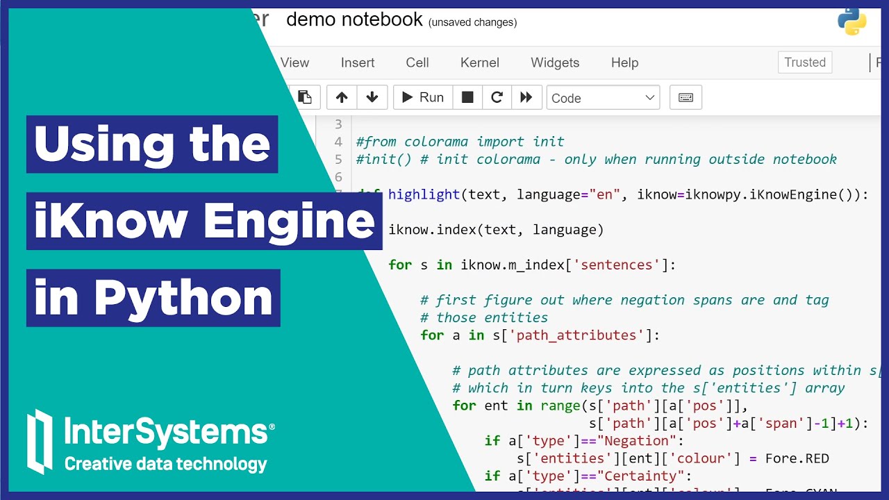 Using the InterSystems iKnow Engine in Python