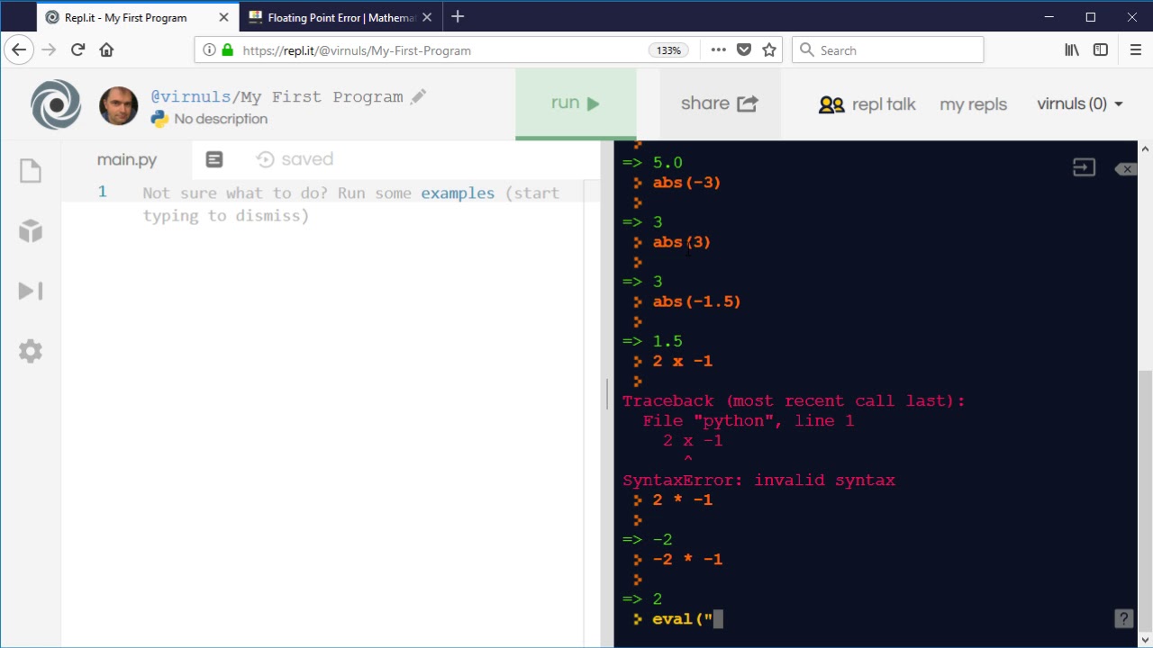 Python 3 - Numerical Techniques (Indices, Negatives, Rounding, etc.)