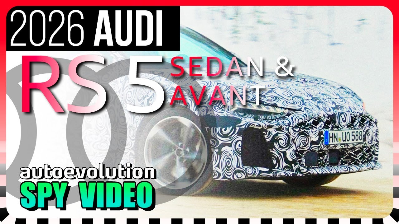 2026 Audi RS 5 Avant Shows Oval Exhaust Tips and Flared Wheel Arches in ...