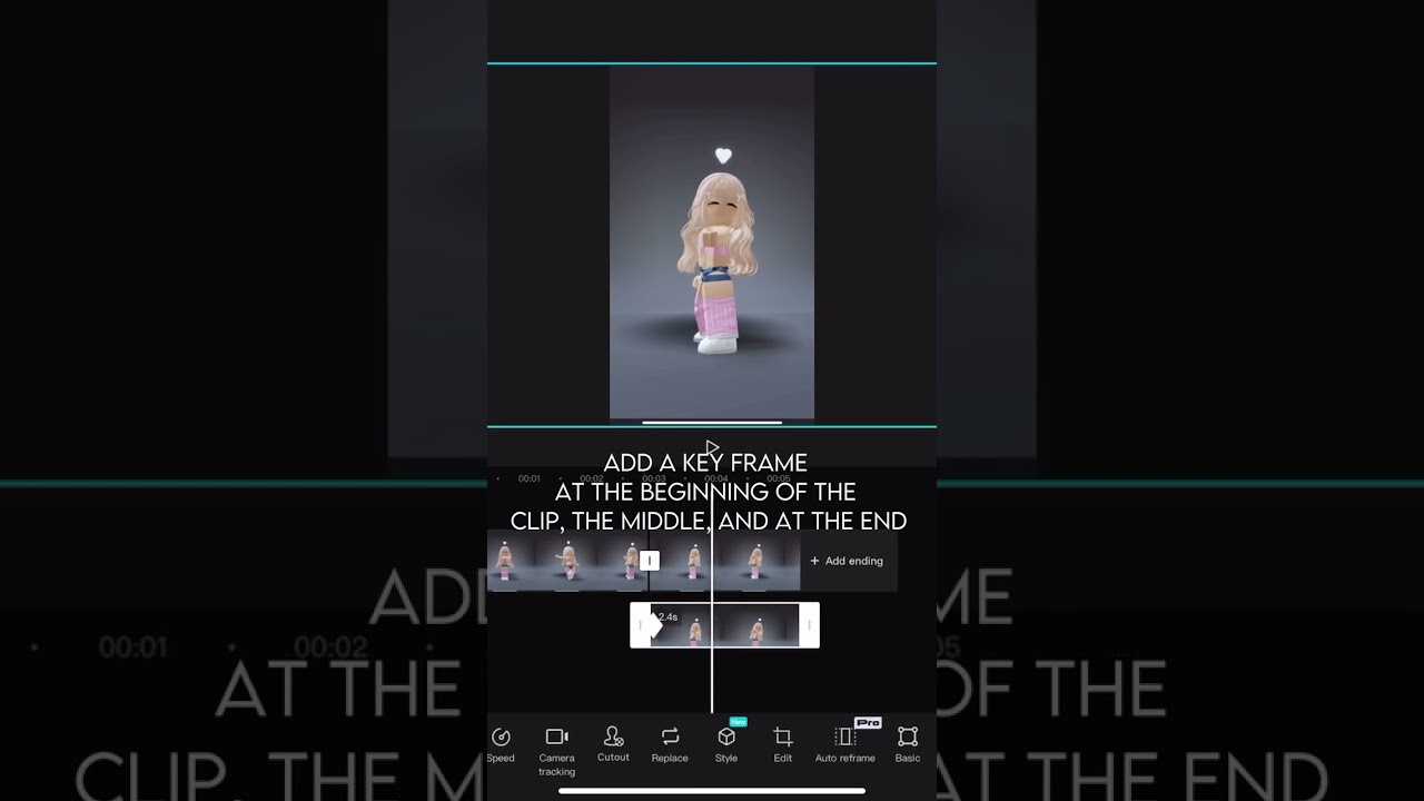 How to do ghost effect on Capcut! #tutorial #capcut #roblox #edit #shorts #robloxshorts #fyp