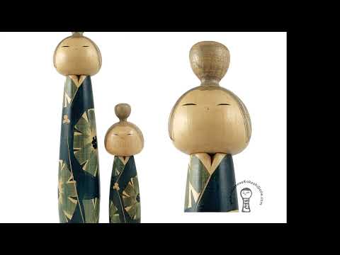 Happy!! Cute Kokeshi Dolls from Japan. Kawaii Handmade Japanese Wooden Dolls.