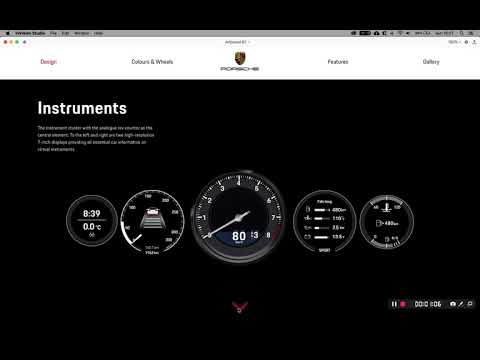 Porsche Site Dials Animation