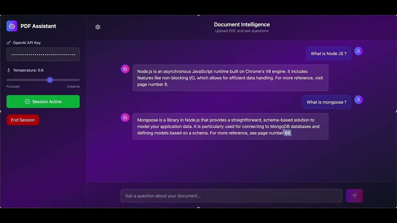 Document Intelligence PDF Assistant