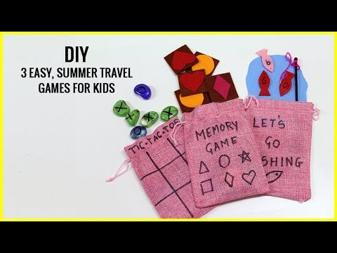 DIY I 3 Easy Travel Games For Kids