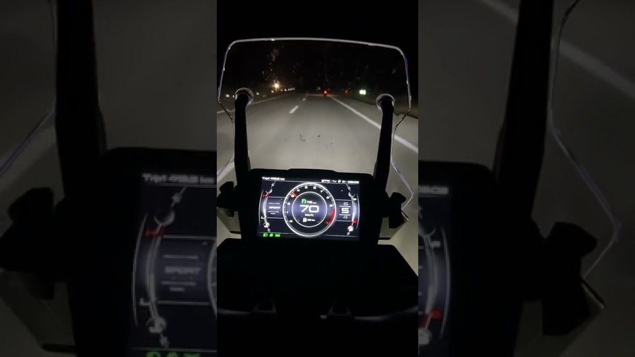 CFMOTO 800mt touring night ride cruise control check