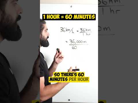 SPEED CONVERSION TRICK