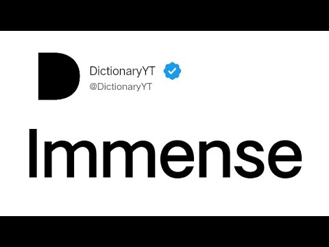 Immense Meaning in English