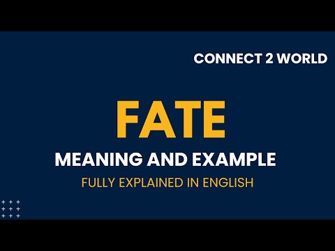 What Does fate Means || Meanings And Definitions With fate in ENGLISH