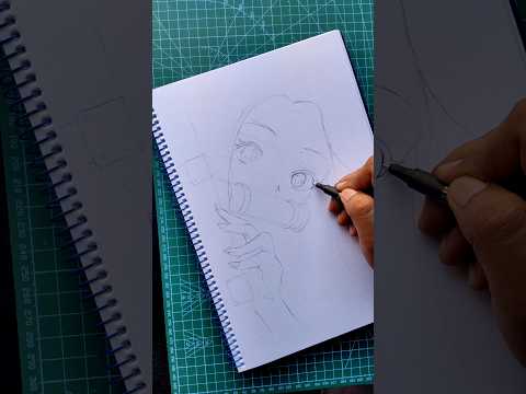 Drawing Nezuko π Demon slayer #shorts #youtubeshorts #shortsvideo