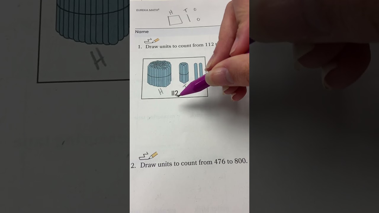 Math squared- module 1, lesson 21. Counting up by drawing hundreds, tens, and ones- 2nd grade