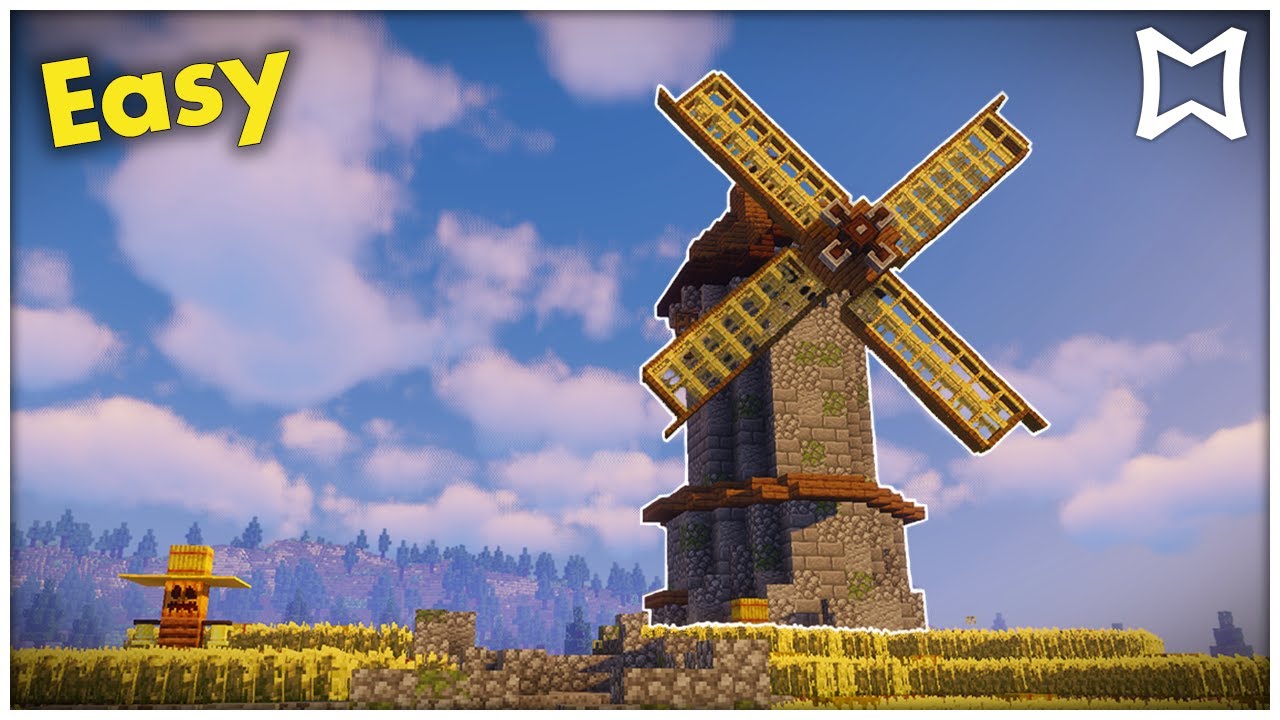► Minecraft Survival Rustic Windmill Tutorial! (EASY)