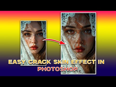 Easy Crack Skin Effect in Photoshop || Adobe Photoshop tricks