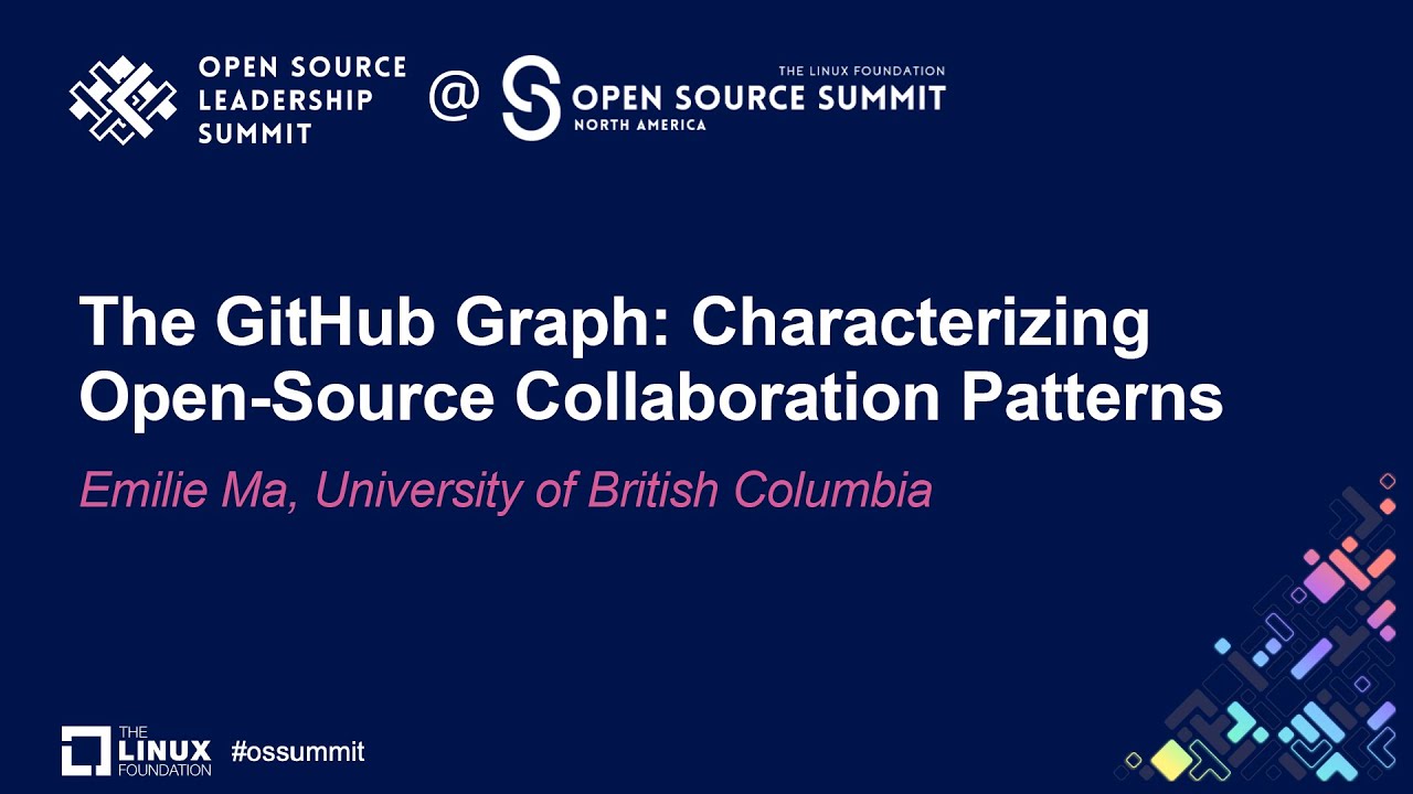 The GitHub Graph: Characterizing Open-Source Collaboration Patterns - Emilie Ma