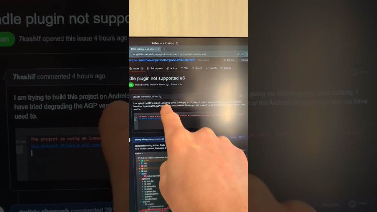 App Template Project with Jetpack Compose. Got issue with Gradle on Android Studio Flamingo
