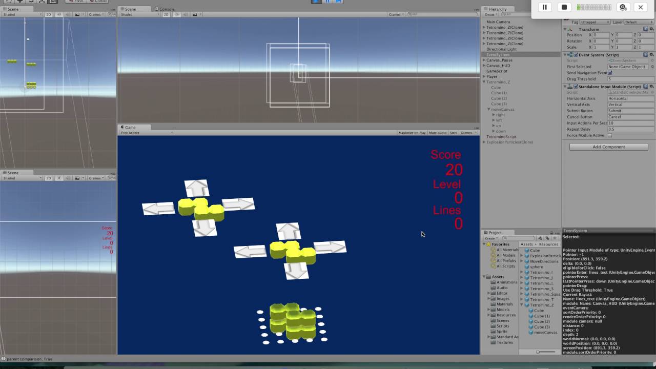 Tetris 3d Clone with Unity -- Initial 3D versions #7