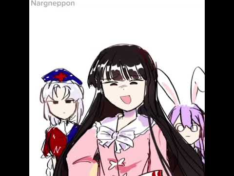 Kaguya and Mokou beef | Touhou project | Kaguya & Mokou ft. Eirin and Reisen