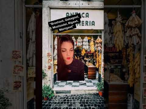 Can you imagine using Italian American slang at an Italian salumeria? ๐