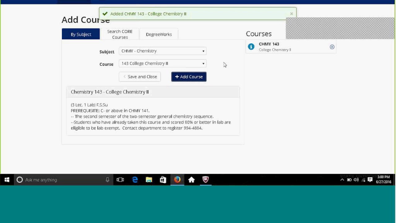 Course Registration Webinar - With Sound