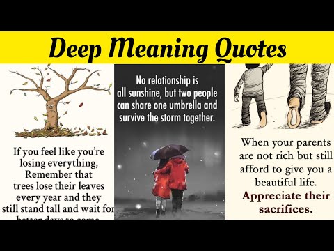 Deep Meaning Quotes | Daily Life Inspirational Quotes | Positive Attitude Quotes | Quotes About Life