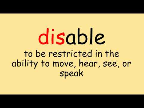 Prefix "dis"