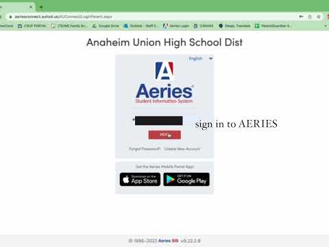 Accessing a Student Transcript on AERIES Parent Portal