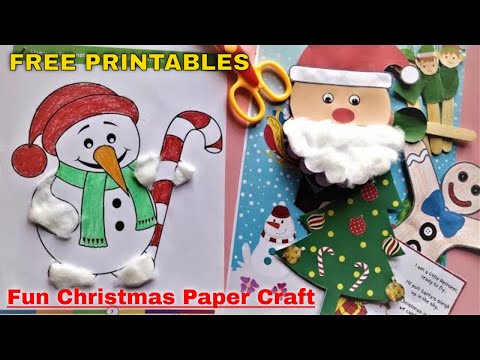 Fun Christmas Paper craft activities with Free Printables