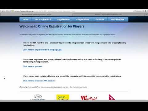 How to get an FFA number - Feb 2013