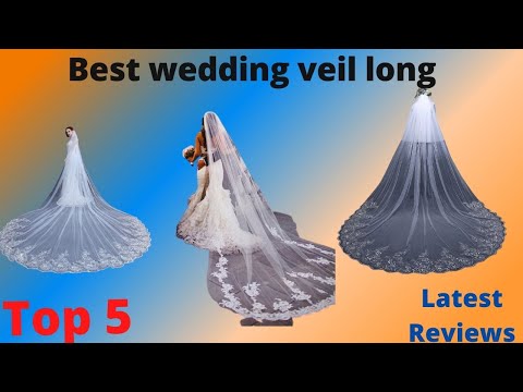 Top 5 best wedding veil long || The best wedding veils you can buy now
