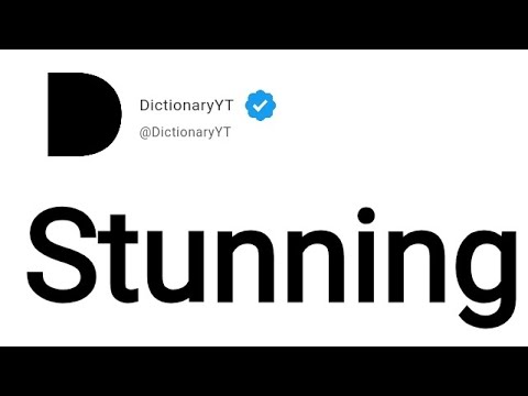 Stunning Meaning in English
