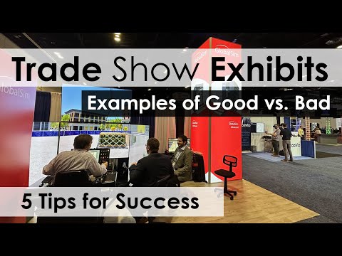 Trade Show Exhibits: Examples of Good vs. Bad. 5 Tips for Success.