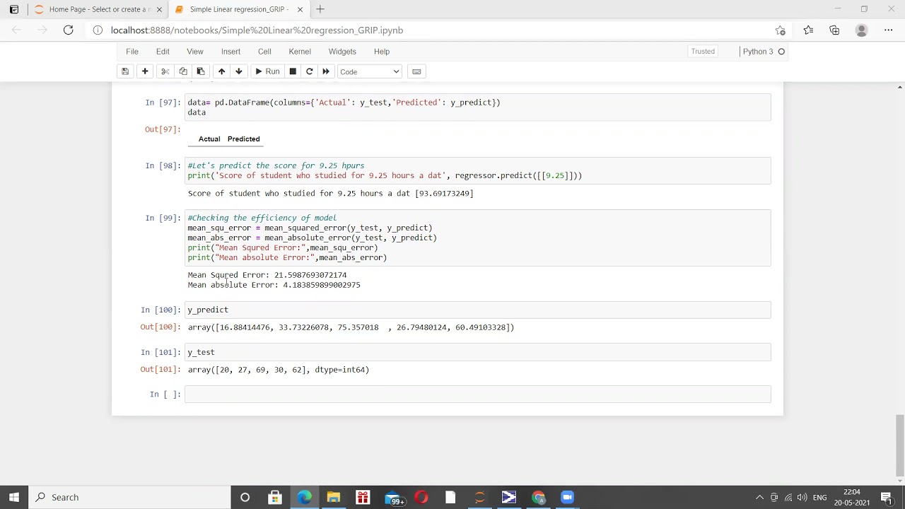 Simple Linear Regression (Python and Minitab)