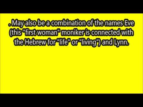 Meaning Of The Name Evelyn