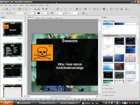 OpenOffice Impress (07): Master pages (templates)