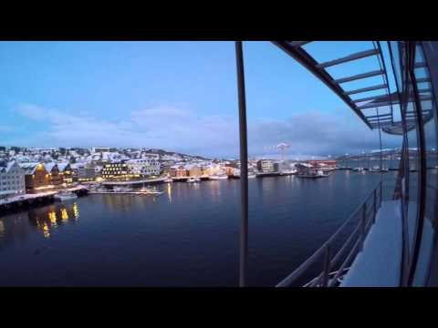 View from Scandic Islavshotel room, Tromsø, December 28, 2015
