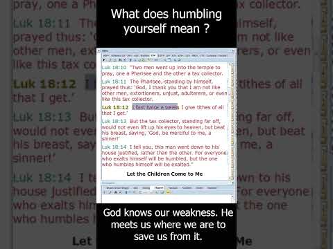 What does it mean to humble yourself before God?