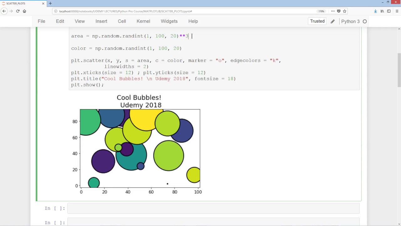 Matplotlib Scatter Plots - Visualization #3