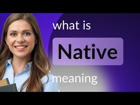 Native | definition of NATIVE