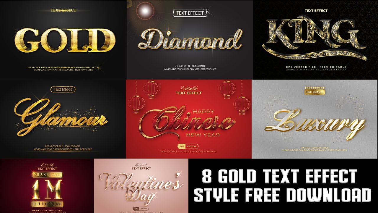 Gold Text Effect  Photoshop Tutorial