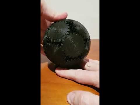 ⚙️ Customized Gear Sphere・Free STL File for ・Cults