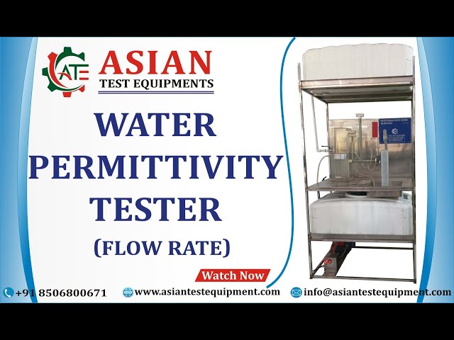 Geosynthetic Testing Equipment - Permittivity Tester for geotextile ...