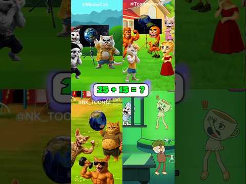 Super CAT VS Super FAT 😂🔥 #cat #funny #animation #talkingtom #kucing #memes #shorts #cartoon