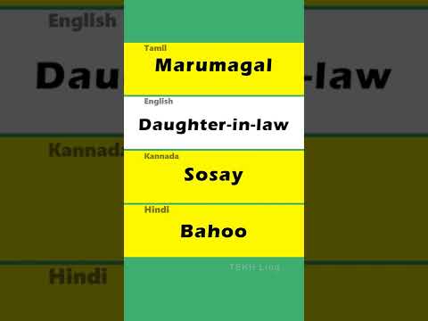 Daughter-in-Law in Tamil-English-Kannada-Hindi languages | Family Playlist | TEKH Ling