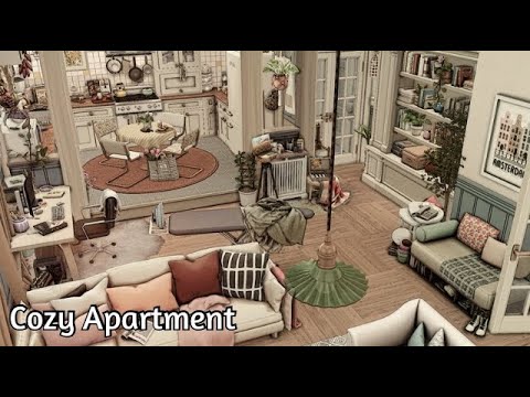 Cozy Apartment | The Sims 4 Speed Build | Sims 4 cc | Sims 4 build | Apartment Renovation