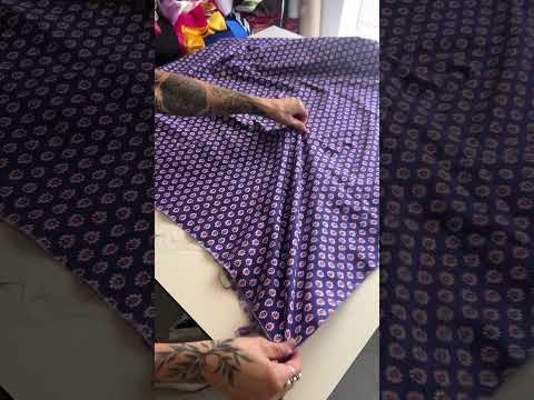 Itβs important to determine bias before cutting! #sewityourself #sewingtutorial #sewing #sewingtips
