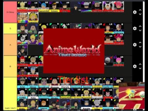 Anime world tower defense tier list
